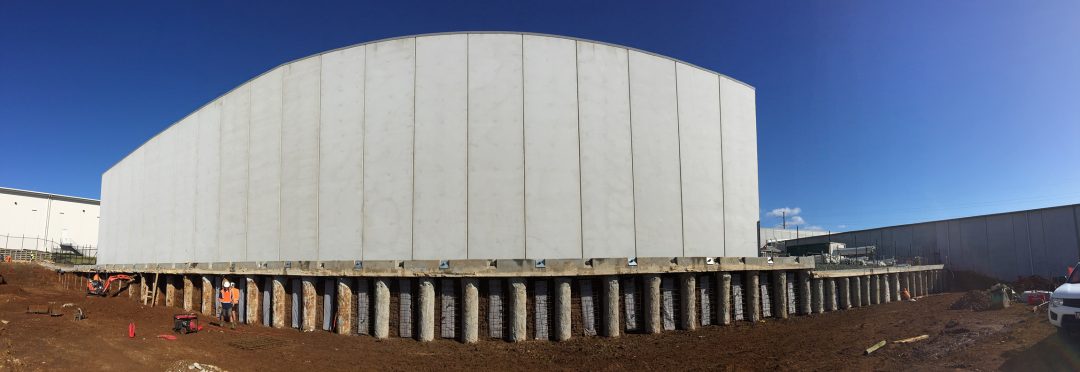 Reinforced-Concrete-PIle-Wall-with-Shotcrete-Panel - Ground Structures